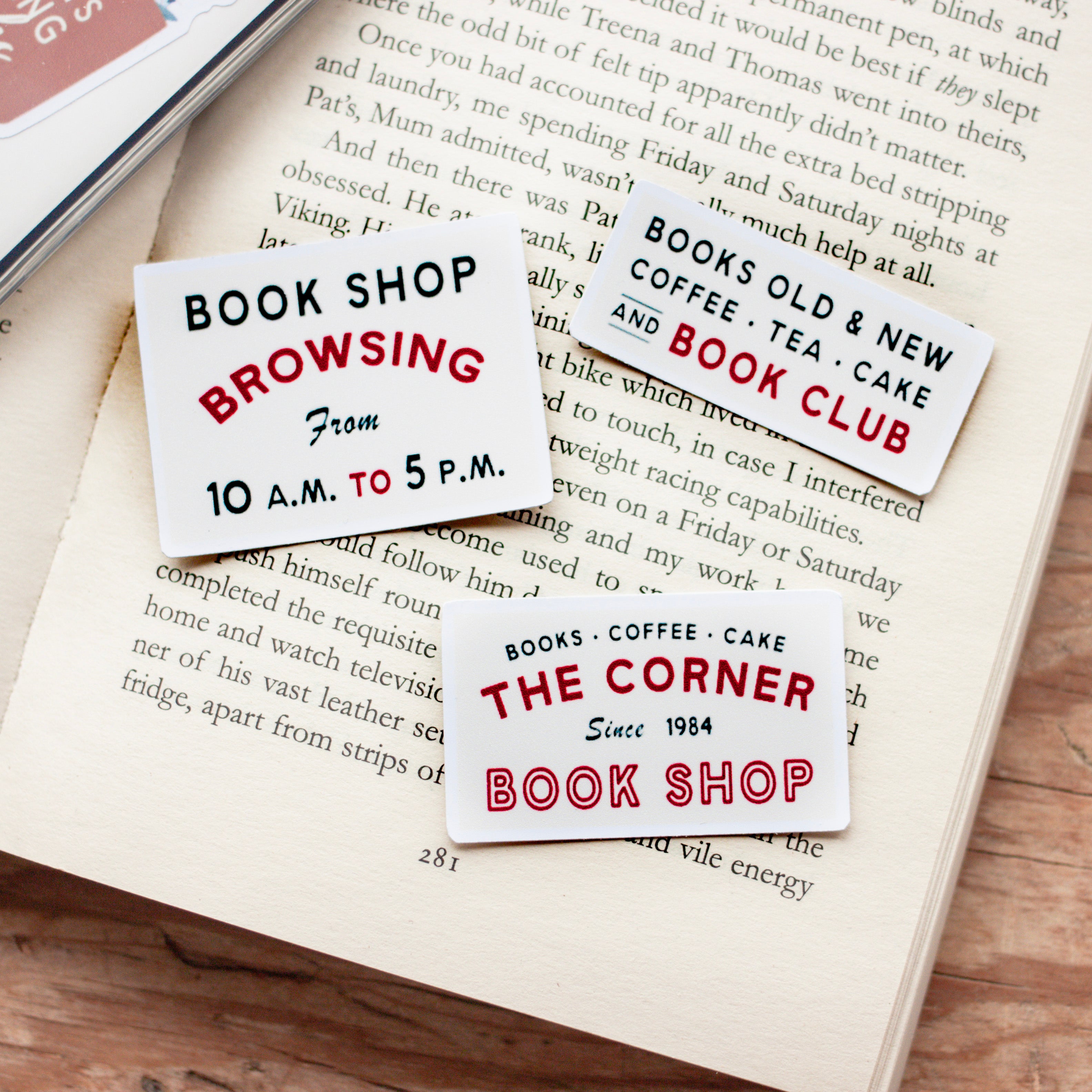The Corner Bookshop Stickers – Literary Craft Parlour