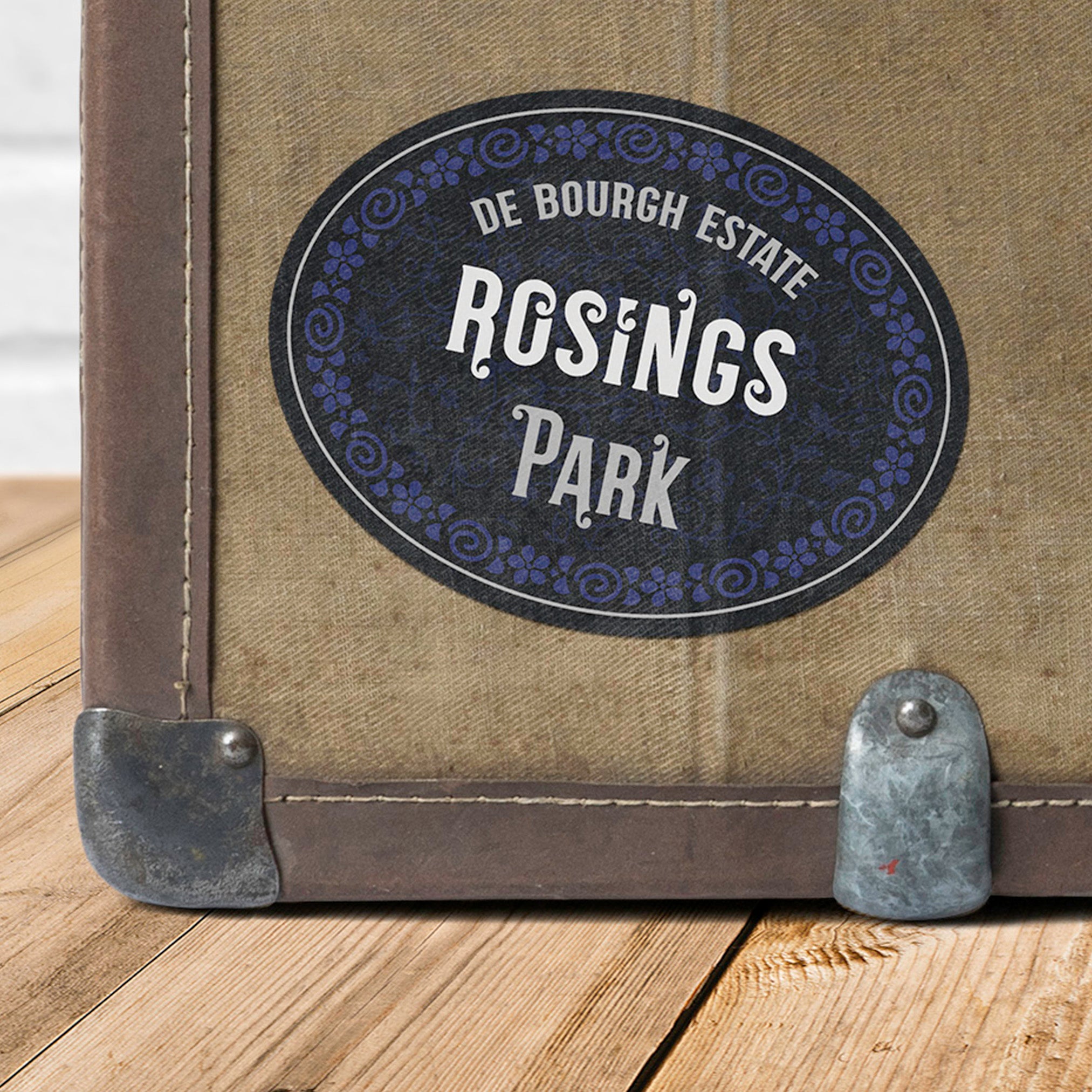 Pride and Prejudice Rosings Park Vintage Travel Label Vinyl Sticker ...